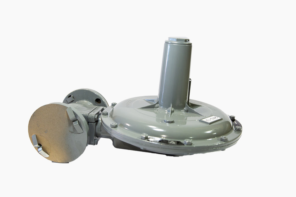 Sensus 243-12-2, 2"Flanged gas regulator w/ IRV, 3/8-10 orifice, Green ...